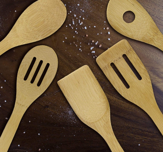 5 Piece Bamboo Kitchen Utensil Set by Totally Bamboo – Kooi Housewares