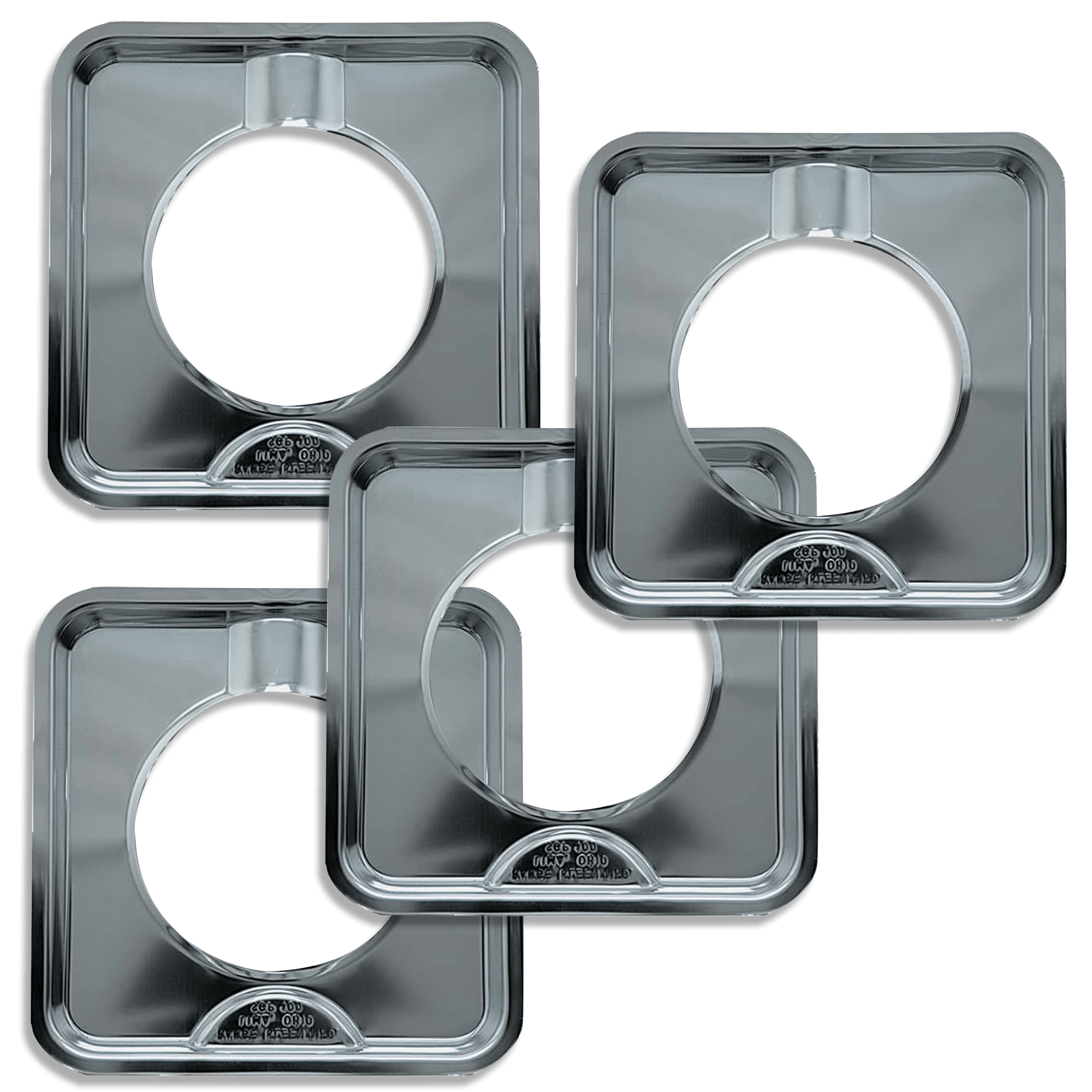 Chrome Square Drip Pan - Style I by Range Kleen - SGP-400 - 4 Pack ...
