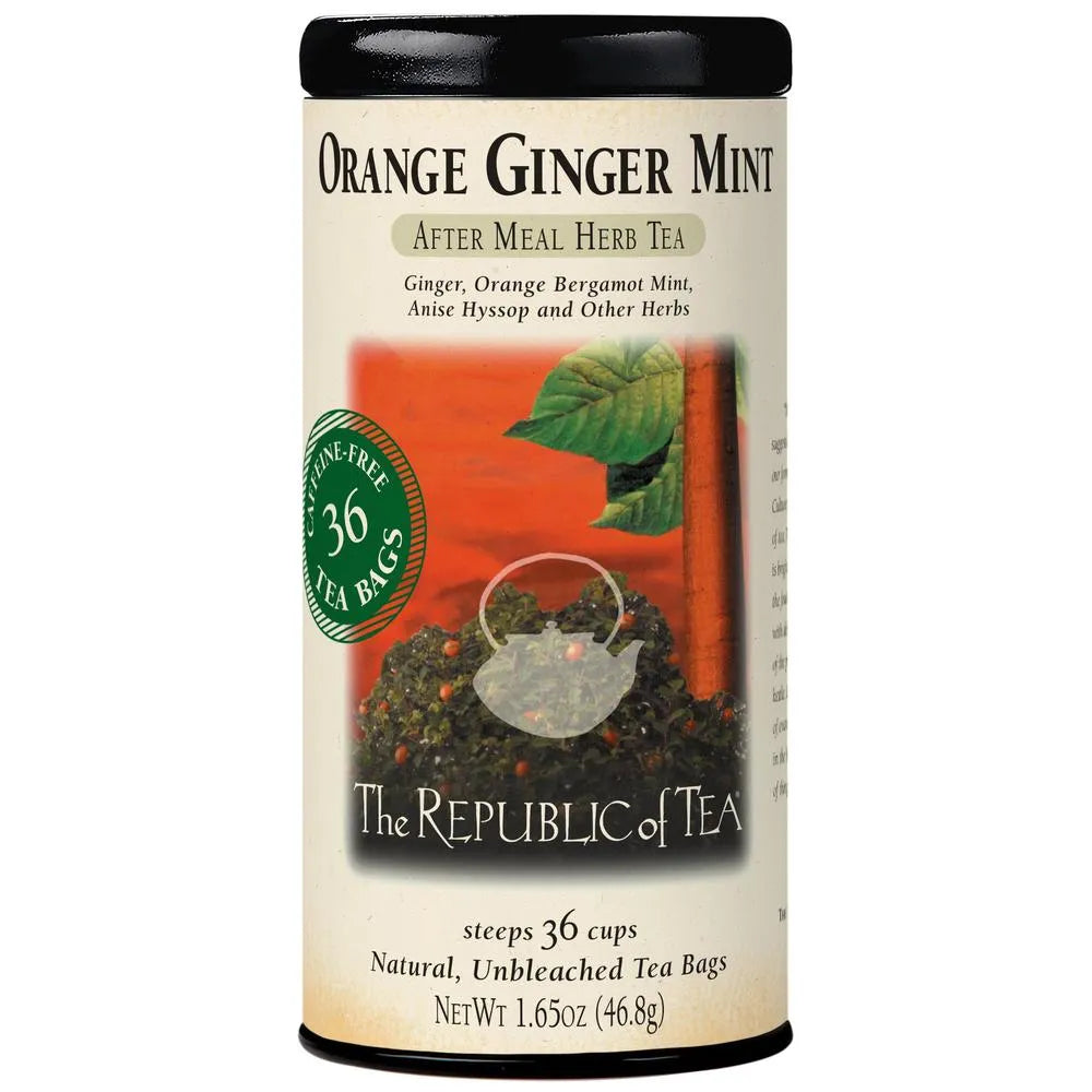 Orange Ginger Mint Herbal Tea Bags by Republic of Tea – Kooi Housewares